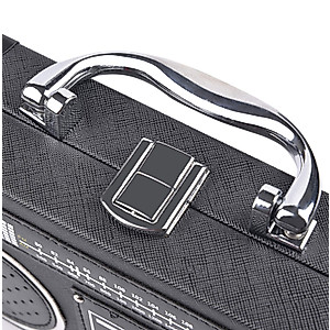 QZUnique Tape Shaped Shoulder Bag Radio Recorder PU Crossbody Bag Women's Retro Evening Bag Handbag Clutch Purse