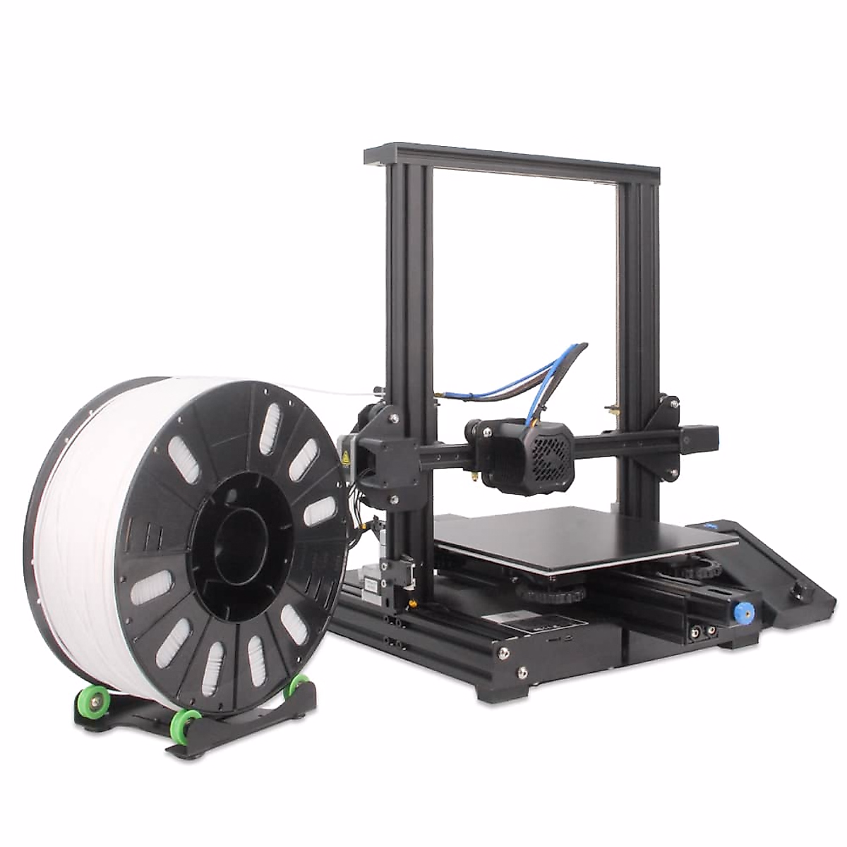Zeberoxyz 3D Printer Filament Holder with Adjustable 26-126mm Filament Mount Rack Bracket Fits for TPU/PLA/ABS/Nylon 0.5-3KG 3D Printing Materials (Holder for 0.5-3kg Filament)
