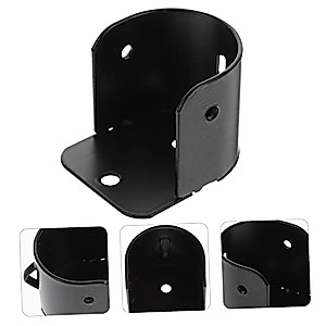 Zerodeko 20 Pcs Closet Flange Code Curtain Holders Shower Rod Holders Shelf Brackets Closet Rod End Supports Curtain Pole Holder Shower Curtain Pole Socket Shower Curtain Rod Bracket Guide