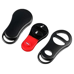 Key Fob Shell fits 1999-2005 Chrysler Dodge Keyless Entry Remote Case & Button Pad (04686481, GQ43VT17T)
