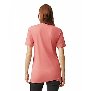 American Apparel Unisex Tri-Blend Track T-Shirt, Style GTR401, 2-Pack, Tri-Coral (2-Pack), Medium