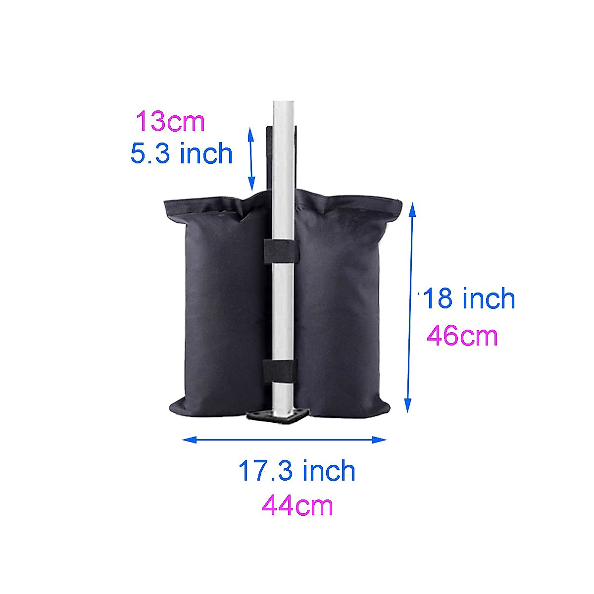 TESSLOVE Industrial Grade Weight Bags, Sand Bags Leg Weights for Pop up Canopy Tent, Patio Umbrella, Outdoor Furniture(Bags Only, Sand Excluded)