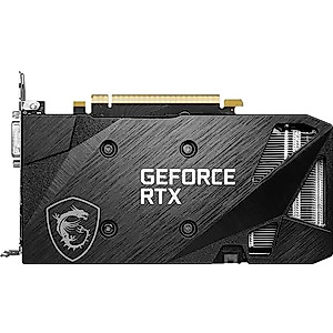 MSI Gaming GeForce RTX 3050 8GB GDRR6 Boost Clock: 1807 MHz 128-Bit HDMI/DP PCIe 4 Torx Twin Fans Ampere OC Graphics Card (RTX 3050 Ventus 2X XS 8G OC)