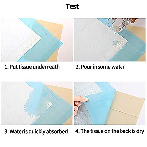 Amakunft Rabbit Pee Pads, Pet Toilet/ Potty Training Pads, Super Absorbent Guinea Pig Disposable Diaper for Hedgehog, Hamster, Chinchilla, Cat, Reptile and Other Small Animal (20pcs-18 x13, Blue)