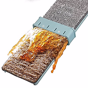 OUSHOP Mop Microfiber Flat Mop Hand Free Squeeze Cleaning Floor Mop Pads Lazy Mop Household Cleaner Tools