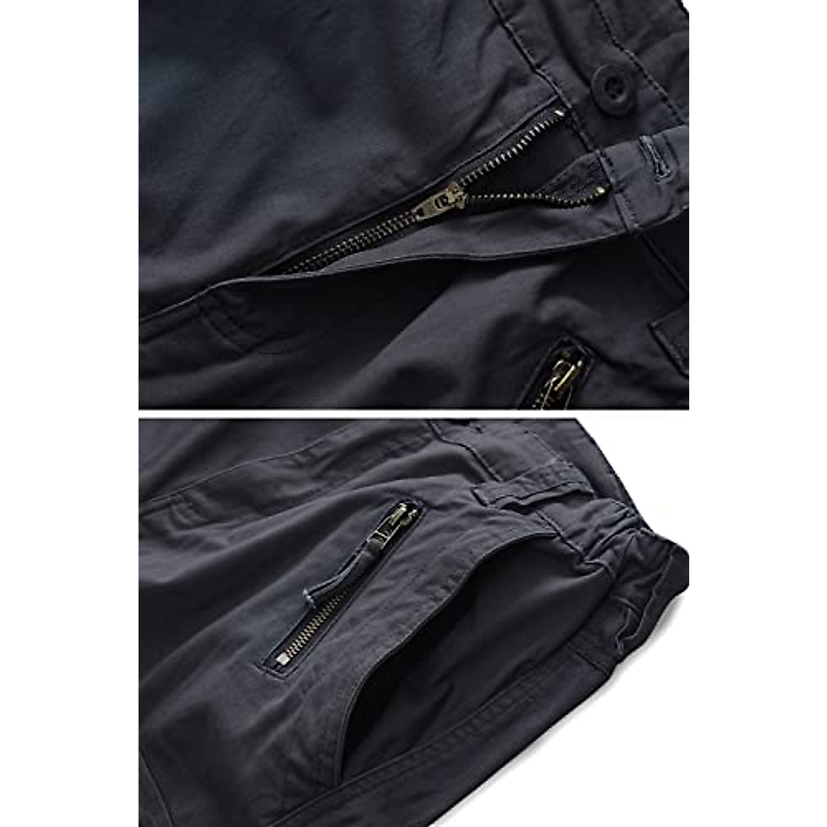 AKARMY Womens Cargo Pants with Pockets Outdoor Casual Ripstop Camo Military Combat Construction Work Pants 2036 Steel Gray 8