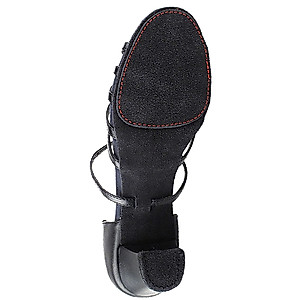 Women's Ballroom Dance Shoes Double Sole Coaching Black Shoes CD1124DBEB - Very Fine 1.5" Heel 9 M US [Bundle of 5]