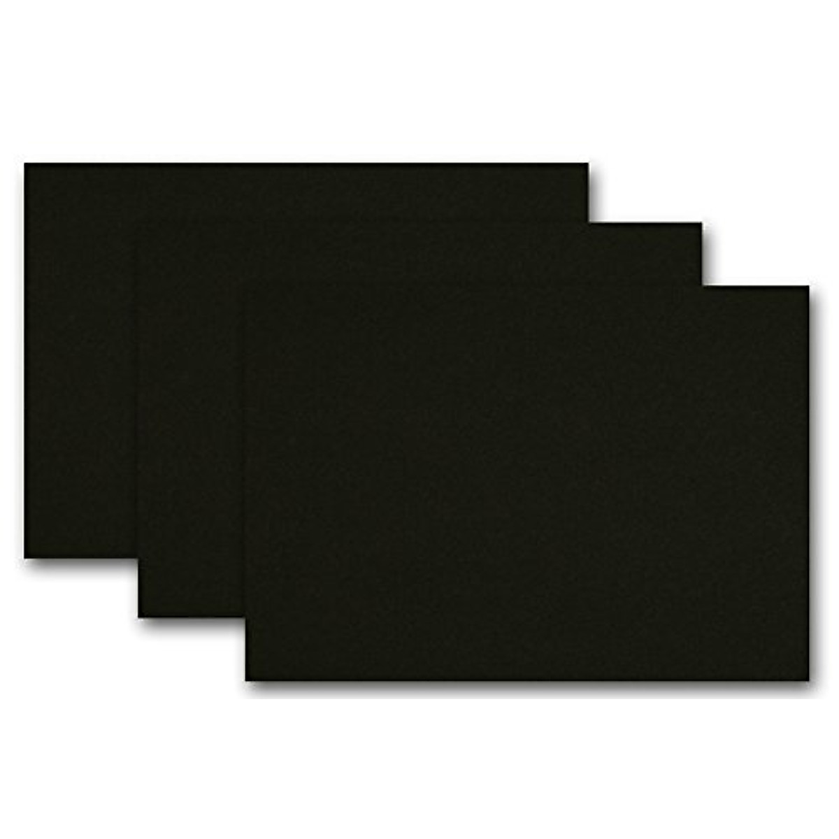 Premium Colored Blank 5x7 Card Stock (50, Black Licorice)