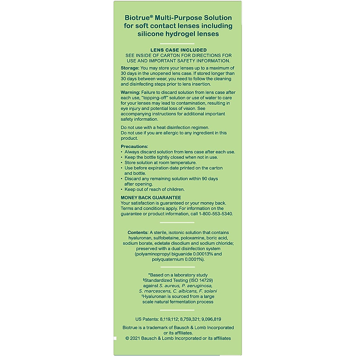 Contact Lens Solution by Biotrue, Multi-Purpose Solution for Soft Contact Lenses, Lens Case Included, 10 Fl Oz (Pack of 2)