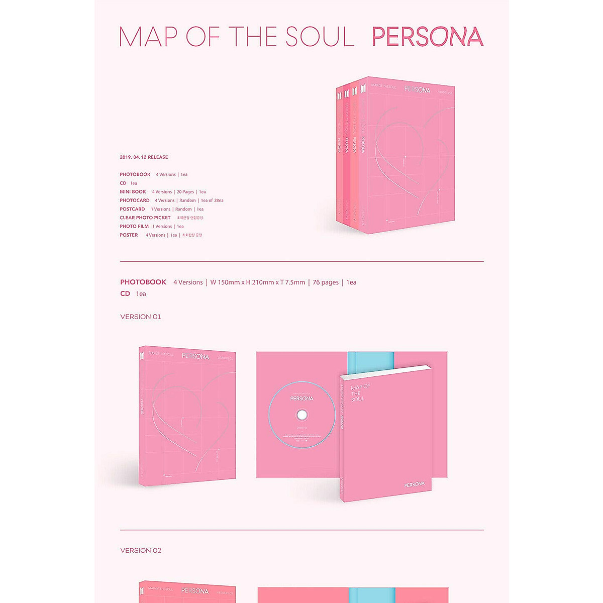 BTS - Map of the Soul: Persona (CD)