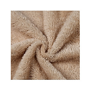 Haellun Men's Long Sleeve Sherpa Lined Shirt Jacket Flannel Plaid Fleece Coats (Medium, Coffee)