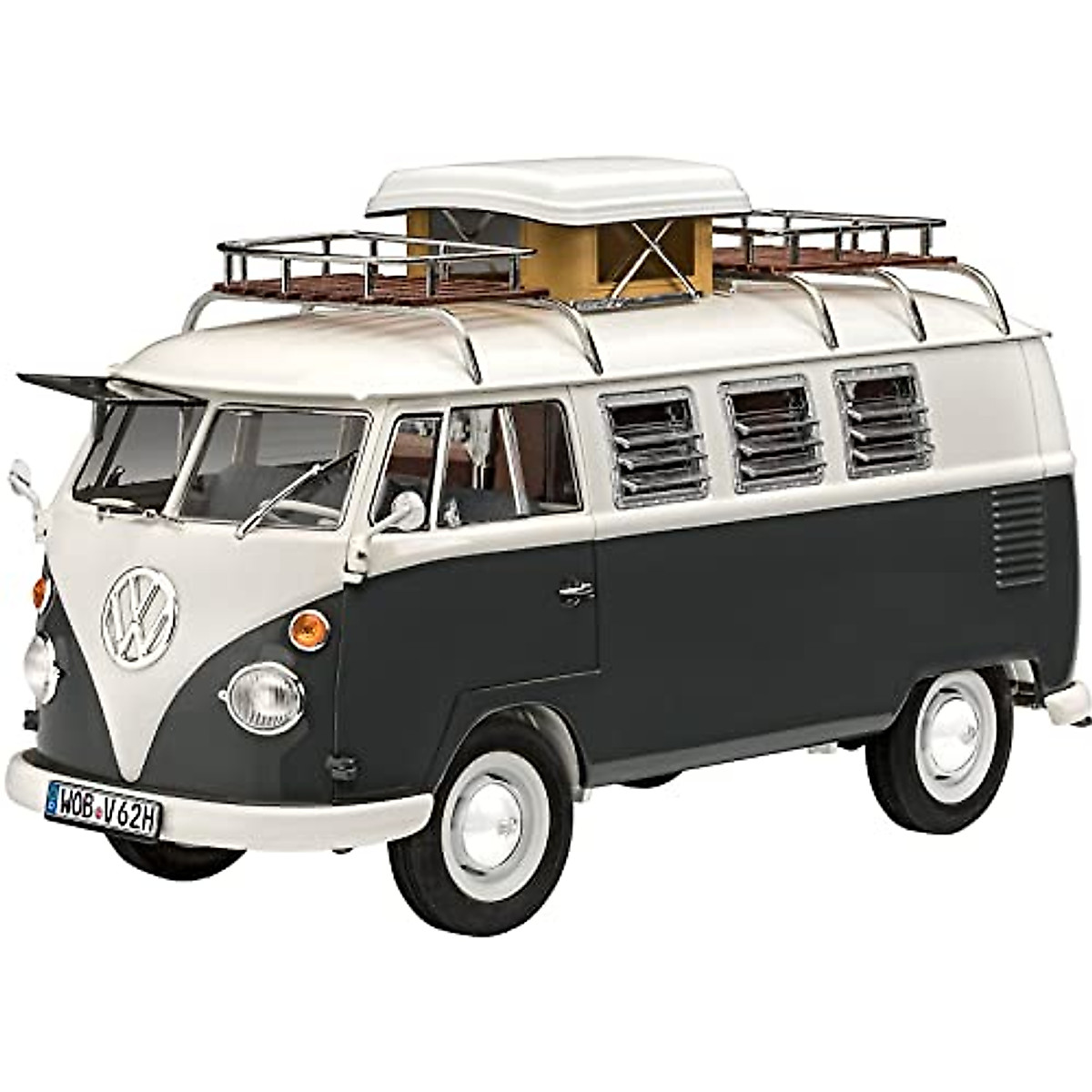 Revell RV07674 07674 VW T1 Camper Model kit 1:24 Scale, Unpainted