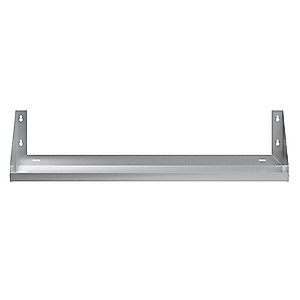 AmGood 48" Long X 12" Deep Stainless Steel Wall Shelf with Side Guards | NSF Certified | Appliance & Equipment Metal Shelving | Kitchen, Restaurant, Garage, Laundry, Utility Room
