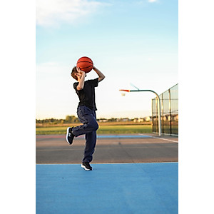 Funny Guy Mugs Retro Tearaway Sweatpants - Premium Breakaway Pants (Navy Blue, Youth Medium)