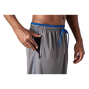 FASKUNOIE Men's Sweatpants with Zipper Pockets Loose Fit Lightweight Warm Up Workout Joggers Pants