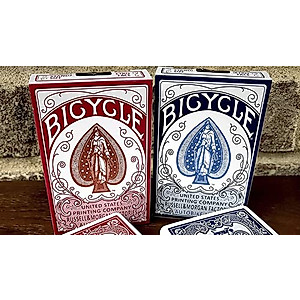 Bicycle Playing Cards 6 Deck Autobike No.1, 3 Red, 3 Blue Playing Card Decks