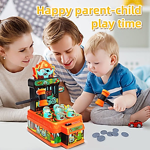 Arcade Game Toys for 3 Year Old, Whack Game Mole, Mini Electronic Interactive Hammering & Pounding Toys, Gift Idea for Toddler Kids Boys Girls Ages 3 4 5 6 7 8+, Cartoon Zombie Style Fun Halloween Toy