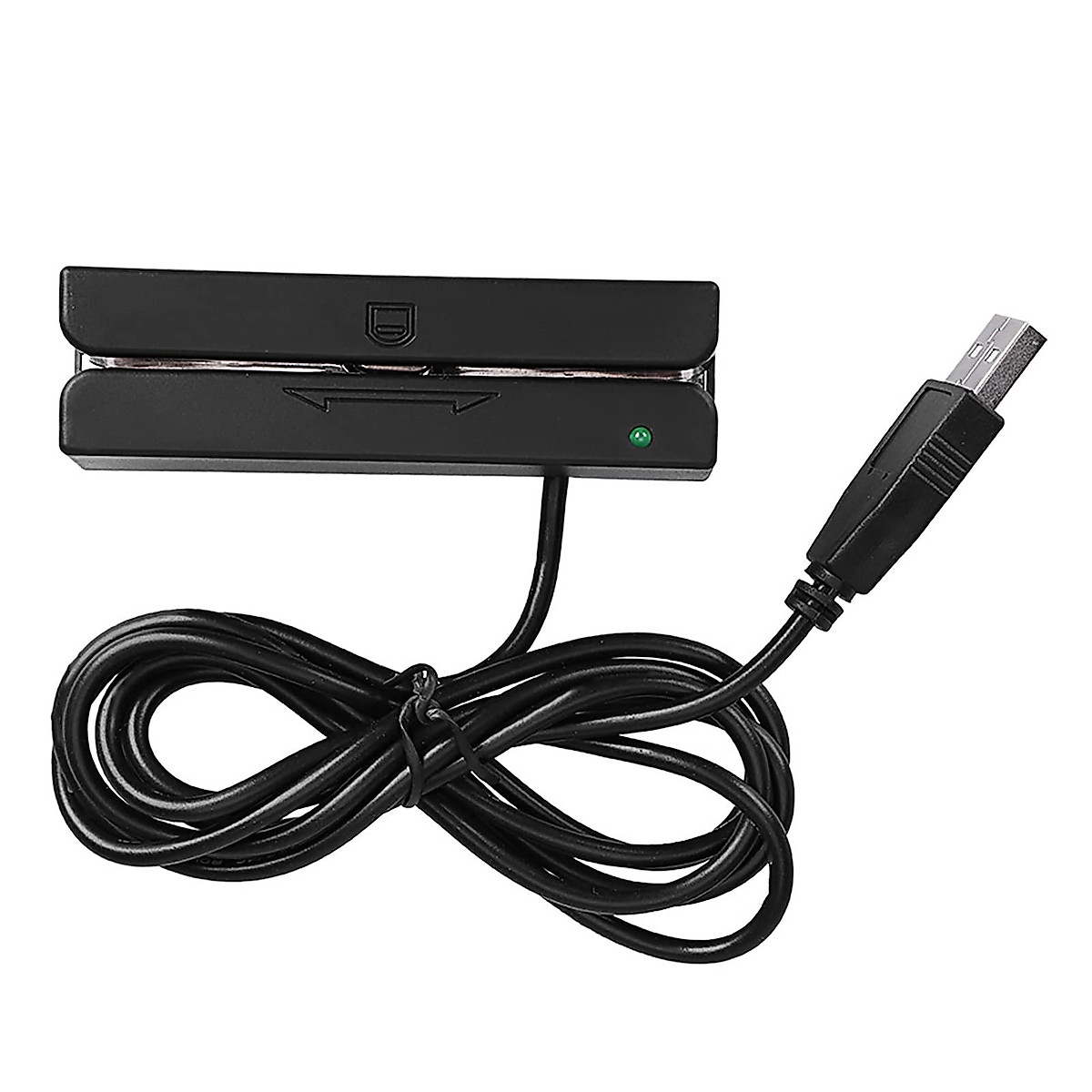 Ejoyous Magnetic Stripe Credit Card, USB 3 Tracks Hi Co Credit Card Reader Swiper Magstripe Swipe Card MSR90 for Point of Sale (POS), Access Control, ID Verify