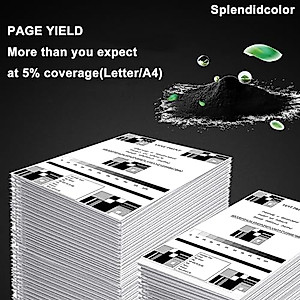 SPLENDIDCOLOR Compatible Toner Cartridge Replacement for Konica Minolta TNP34 TNP-34 TNP37 TNP-37 A63T01W A63T01F Bizhub 4700P Printer. 22,000 Pages