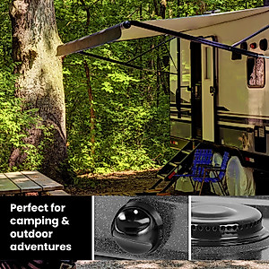 ABBA Double Burner Portable Propane StoveTop - Lightweight Alloy Steel Portable Stove - Stove for Camping, Patio & Outdoor Activities, 13.19" x 21.85" x 4.33" (Green or Black) (Black)