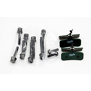 Juin Tech GT-F 4-Piston Cable Actuated Hydraulic Bicycle Bike Disc Brake Caliper Set Hybrid Brake Set for Flat-Mount Road/Cyclocross/Gravel/E-Bike/Folding Bike use (Silver Gray)