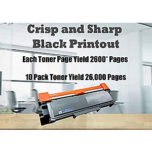 (10xBlack) 4Benefit Compatible TN660 Toner Cartridge TN-660 (Set of 10) Replacement for Brother HL-L2300D DCP-L2520DW DCP-L2540DW HL-L2360DW HL-L2320D HL-L2380DW MFC-L2707DW Laser Printer