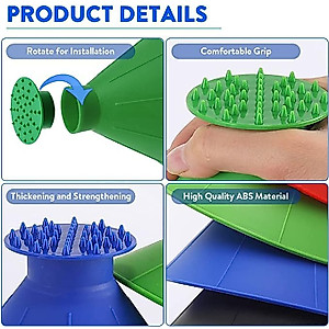 Car Ice Scrapers,Snow Scraper,Magical Ice Scrapers for Car Windshield,4 Pcs Portable Multifunctional Snow Remover Wiper,Upgrade 2-in-1 Refueling and Deicing Removal,Universal for Bus, Truck, SUV