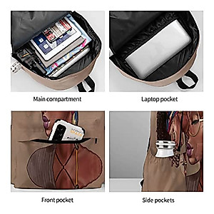 African American Black Girl4 Backpack college backpack for women laptop Bookbag travel backpack for girl boy