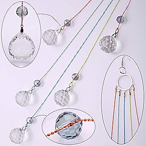 Crystals Ball Prisms Suncatcher Hanging Ornament Rainbow Maker for Home,Garden Decoration