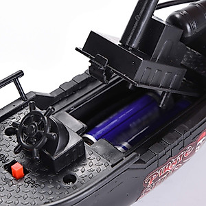 Juephe Pool Pirate Toy Boat Bath Toys - Children’s Toy Boat，Pirate Yacht Toy in Bath Tub, Gift for Kids Pool Toy，It Can Travel After Loading The Batteries