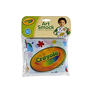 Crayola Art Smock for Toddlers, Small Waterproof Bib, Best Fit for Age 1 (12 Months), 1 x 7-1/5 x 8-1/10 In
