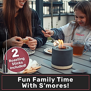 Tabletop Fire Pit (Round) and Ethanol Fuel Bundle