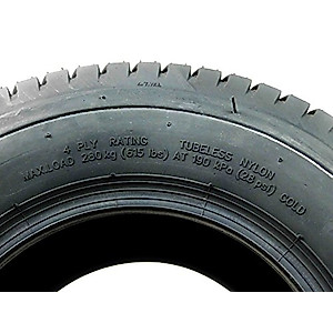 Set of 2 16x6.50-8 16-6.50-8 Turf Tires 4 Ply Tubeless Garden Tractor Lawn mower
