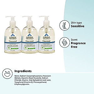 Essentials by Clearly Natural Glycerin Liquid Hand Soap, Unscented, 12-Fluid Ounce, Pack of 3