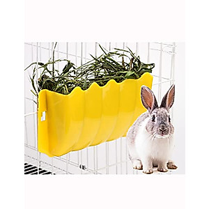4Pcs Bunny Hay Feeder Guinea Pig Hay Holder Less Wasted Hay Rack Manger Rabbit Food Dispenser for Small Pets Guinea Pig Rabbit Chinchilla