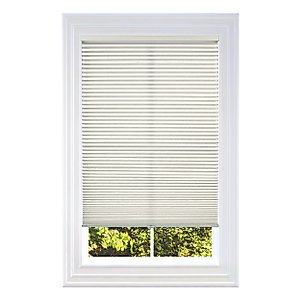 BlindsAvenue Cellular Honeycomb Cordless Shade, 9/16" Single Cell, Light Filtering, White Dove, Size: 40" W x 48" H