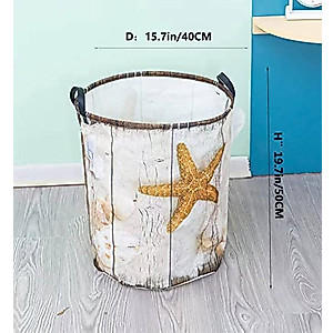 Round Waterproof Fabric Lightweight Storage Basket, Foldable Storage Box for Dirty Clothes, Laundry Basket for Boys and Girls, Suitable for College Dorm, Bedroom, Toy Nursery Kids Clothes Basket