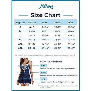 MiYang Women's One Piece High Waist Padded Swim Dress, Navy Flower, Tag Size XL=S (US 4-6)