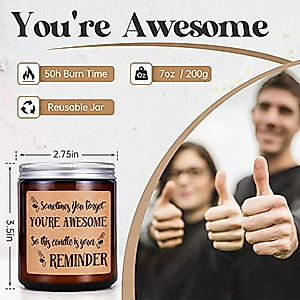 UOKPT Lavender Scented Candle Gifts for Women - Funny Birthday Gift for Best Friends Sister Mom Coworker - Unique Friendship Candles Present for BFF Christmas Bday Mothers Day