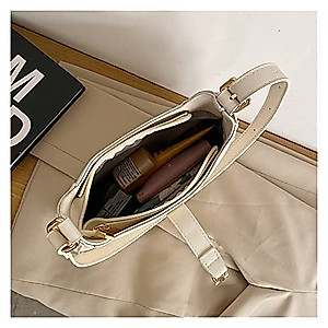 ENMESI Fashion Luxury Bags Quality Luxury Purses And Handbags Leather Shoulder Crossbody Bags For Women (Color : Black, Size : 10 * 8 * 2.3inch)