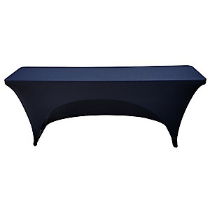 Spandex Cover for 18 x 72 Rectangular Training Tables(Black)