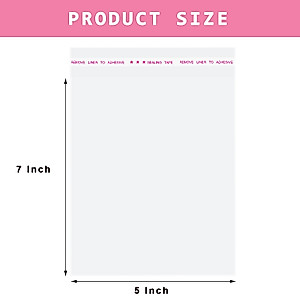 Morepack Self Sealing Cellophane Bags,5x7 Inches 200 Pcs Clear Cookie Bags Resealable Cellophane Bags Self Adhesive for Packaging Gifts,Cookies,Favors, Products