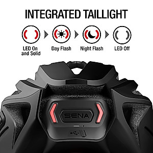 Sena R2 Road Cycling Smart Bluetooth Helmet (Matte White, Medium)