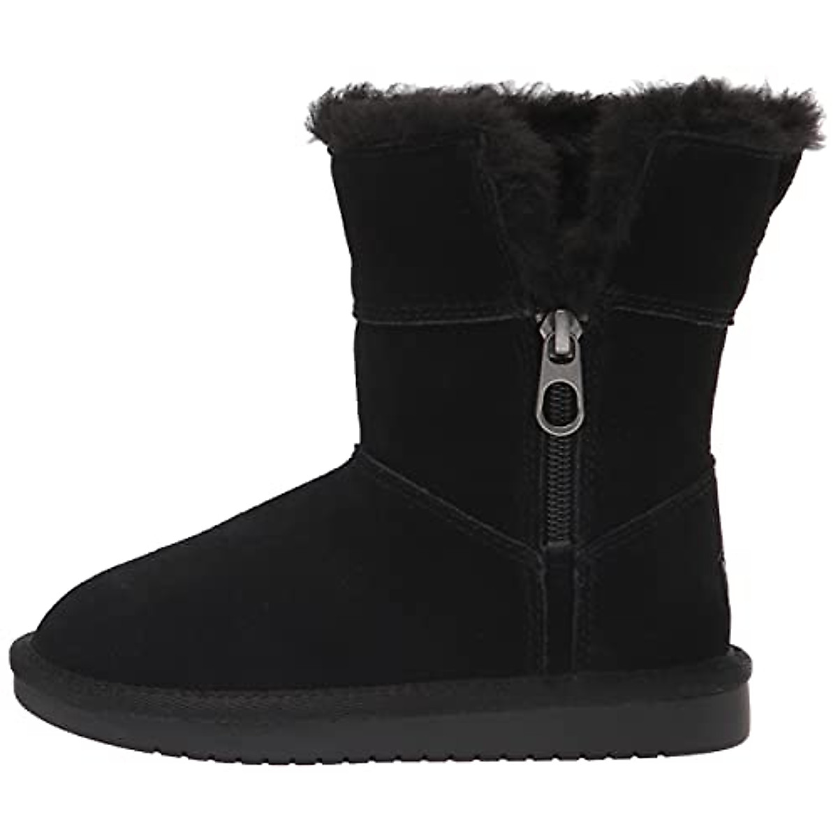 Koolaburra by UGG Unisex-Child Aribel Short Boot, Black, 5 Toddler US