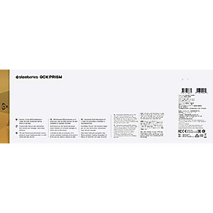 SteelSeries Gaming Mouse Pad 2 Zone RGB Illumination 9cm x 30cm x 0.4cm QcK Prism Cloth XL Black