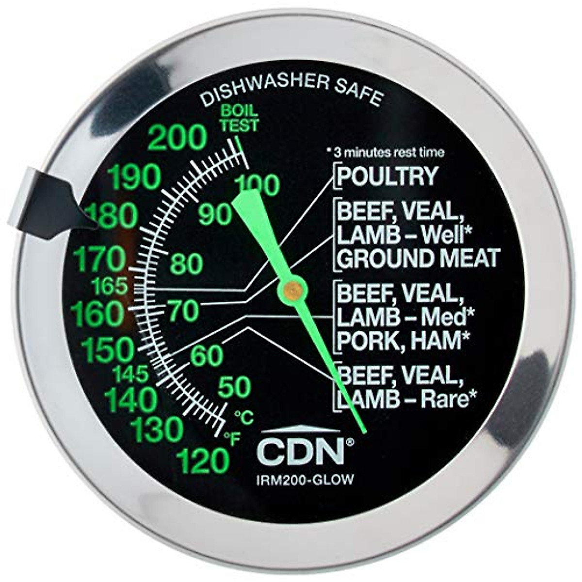 CDN ProAccurate Oven Thermometer, Pack of 1, Black