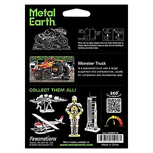 Fascinations Metal Earth Monster Truck 3D Metal Model Kit