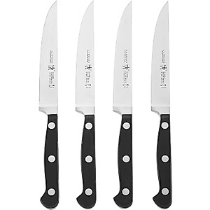 HENCKELS Classic Razor-Sharp Steak Knife Set of 4 and Utility Knife, German Engineered
