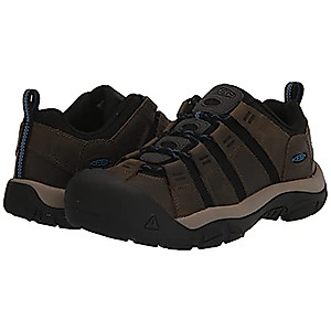 KEEN Men's Newport Durable Breathable Low Height Hiking Shoes, Dark Olive/Austern, 10.5