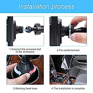 Cup Holder Phone Mount for Car, Upgraded Rotatable Phone Holder, Compatible with iPhone11/11pro/pro max/12/12 pro, Samsung Galaxy, Car Accessories